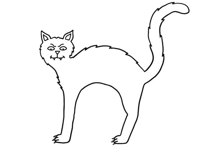 Scary Cat Coloring Pages Coloring Pages