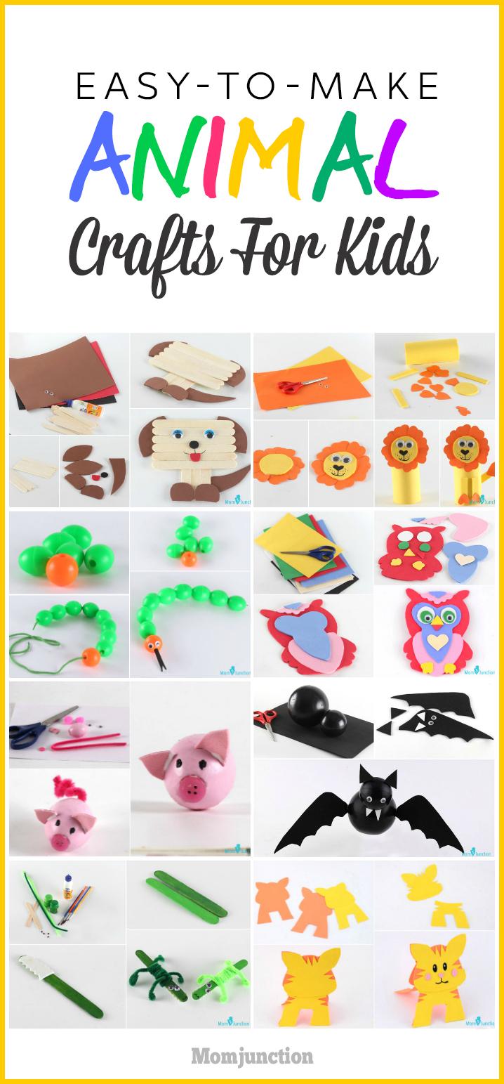 15 Easy-to-make Animal Crafts For Kids