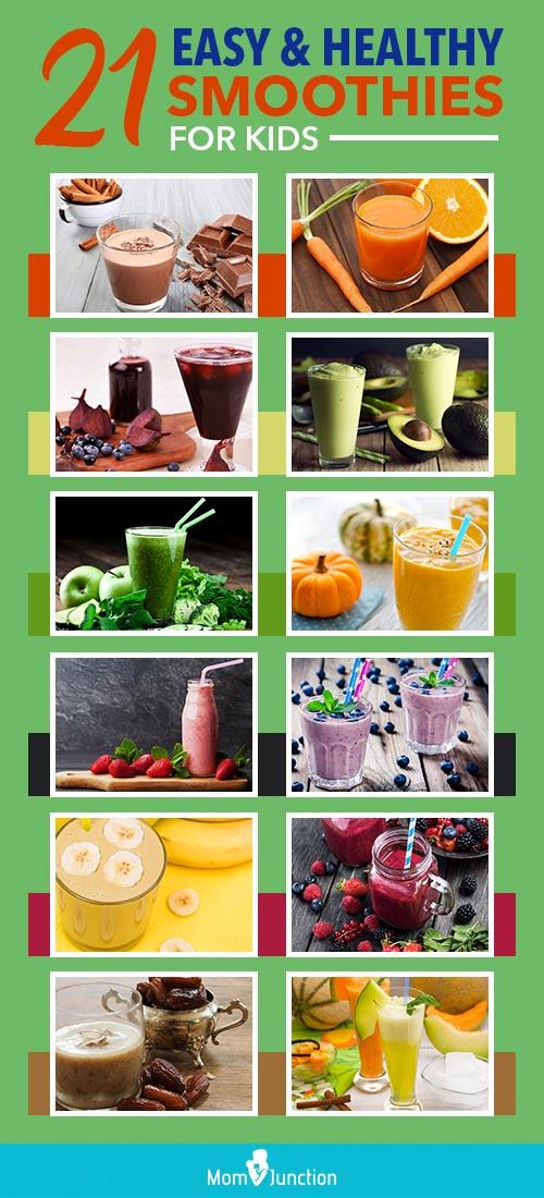 21 Easy And Healthy Smoothies For Kids