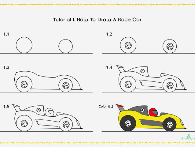How To Draw A Car Step By Step For Kids?