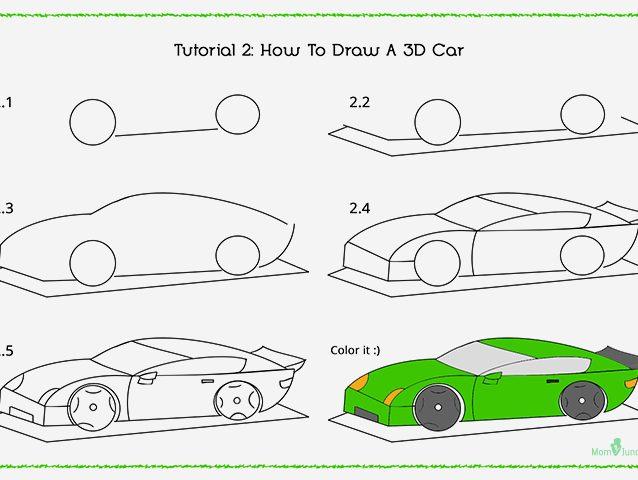 How To Draw A Car Step By Step For Kids?