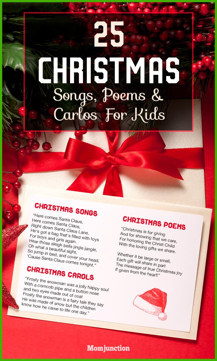 25 Christmas Songs, Poems And Carlos For Kids