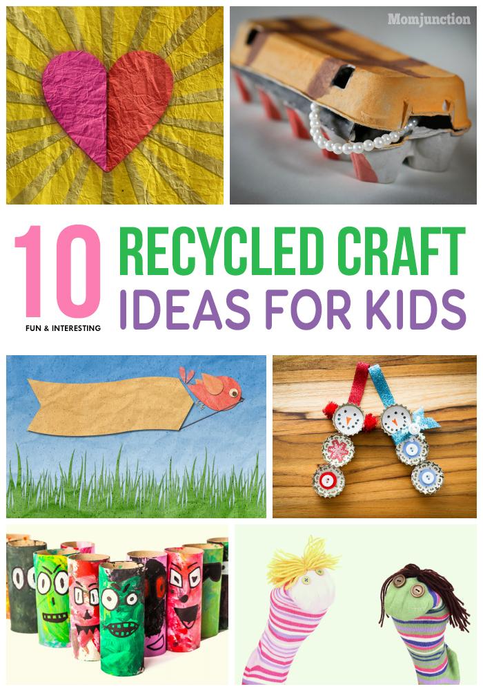 10 Fun And Easy Recycled Crafts For Preschoolers And Kids 10 Fun And Easy Recycled Crafts For Preschoolers And Kids