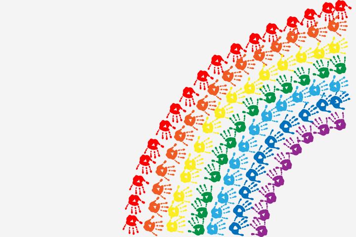 Rainbow Handprint Craft