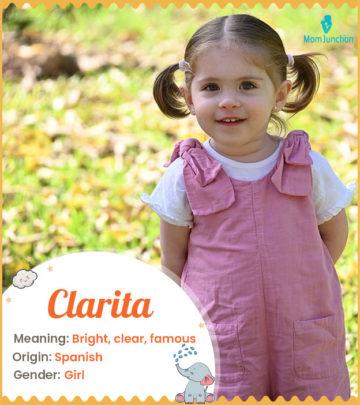 Clarita Meaning, Origin, History, And Popularity | MomJunction