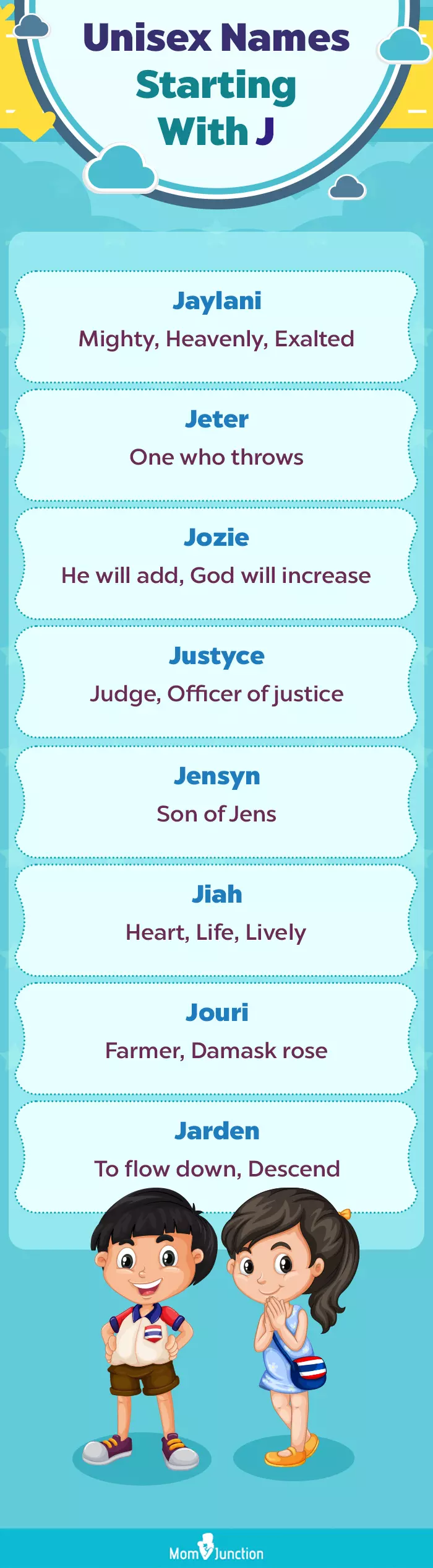 417 Jubilant Unisex Names Starting With J