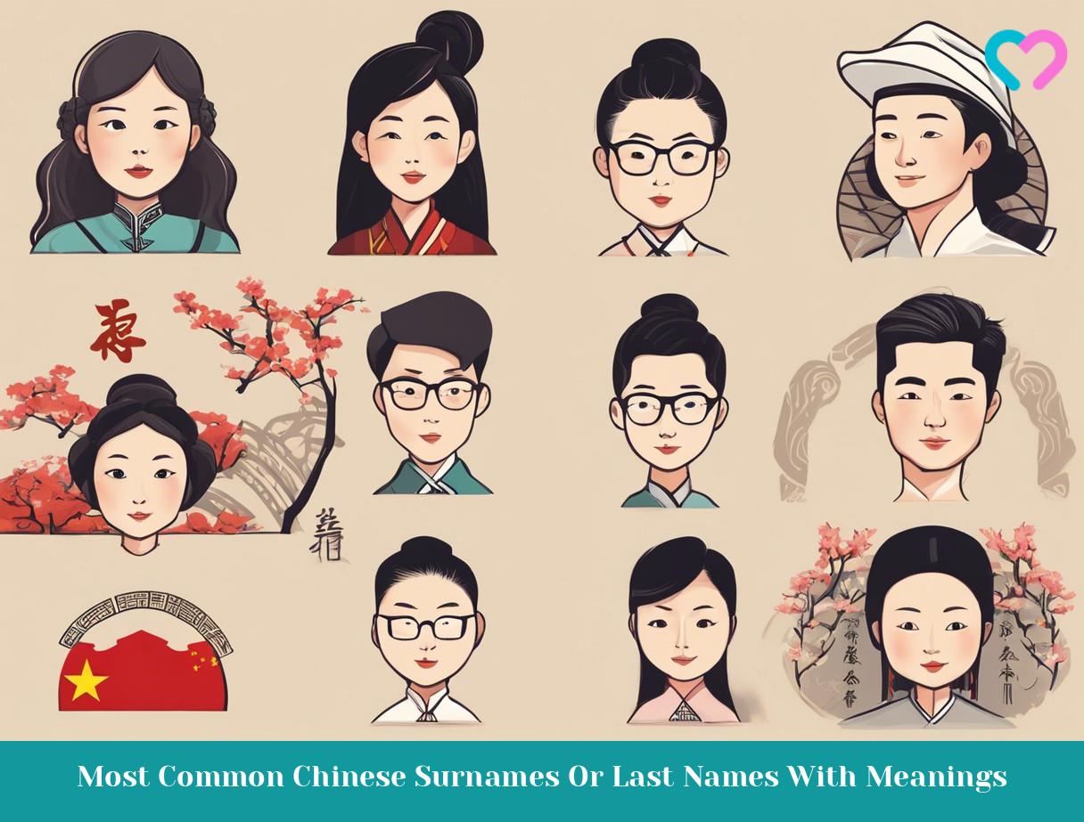 100 Most Common Chinese Surnames Or Last Names With Meanings | MomJunction